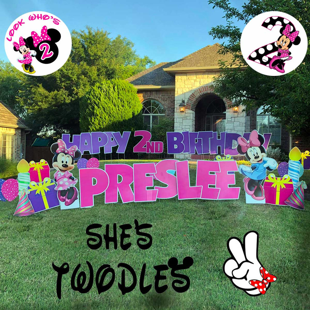 Cartoon Characters Birthday Yard Signs – Smiles For All Occasions
